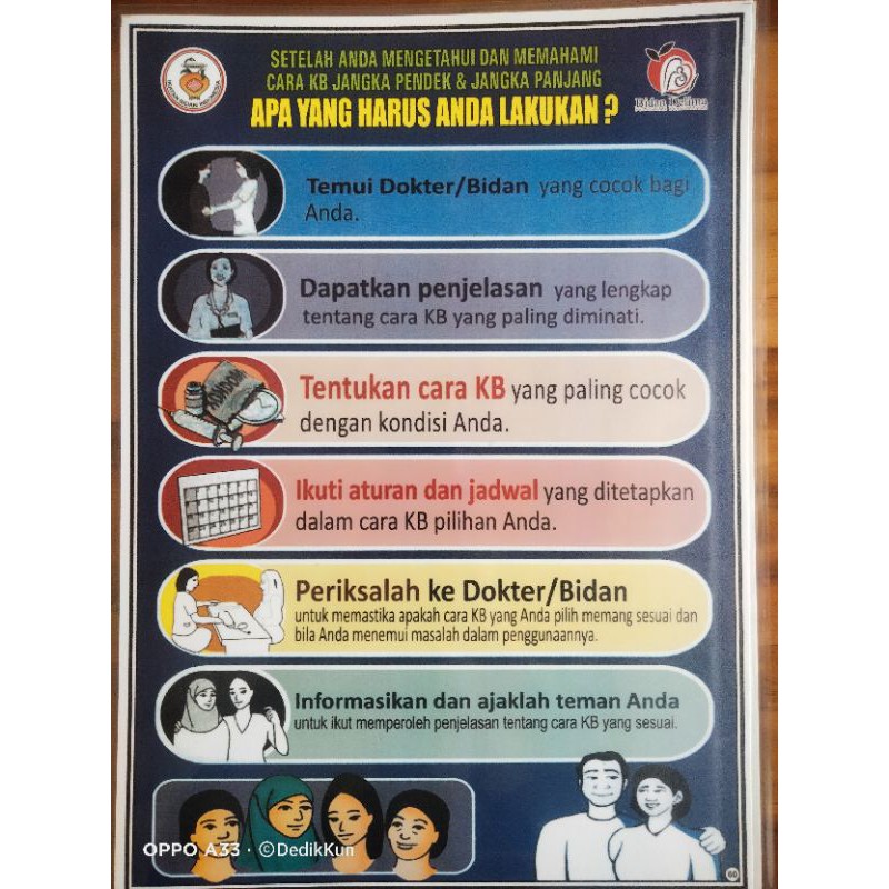 Jual (60) POSTER KESEHATAN SETELAH MENGETAHUI DAN MEMAHAMI CARA KB ...