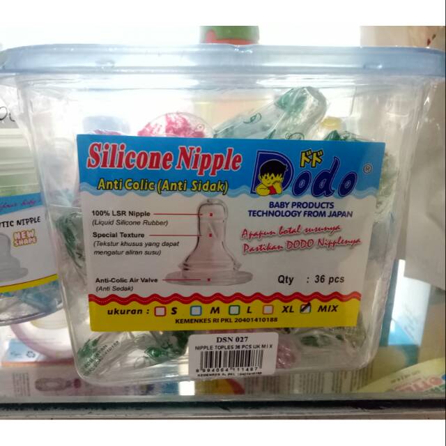 Jual Karet / Nipple Dot Dodo ( Bulat ) size S, M, L | Shopee Indonesia