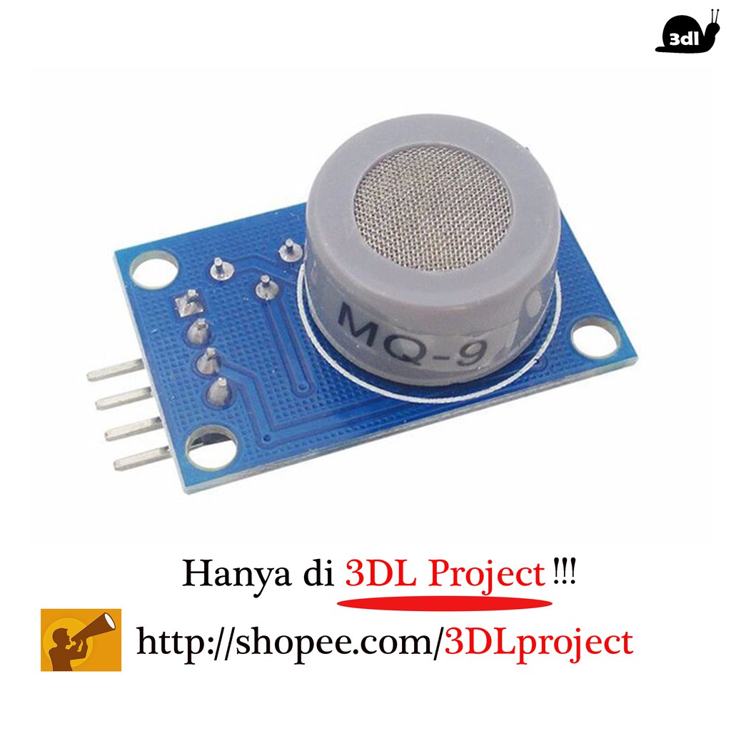 Jual MQ-9 carbon monoxide Combustible gas sensor alarm Arduino | Shopee ...