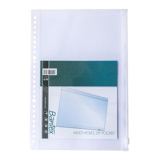 Jual map plastik zipper pocket bantex binder loose leaf B5 - multiholes ...