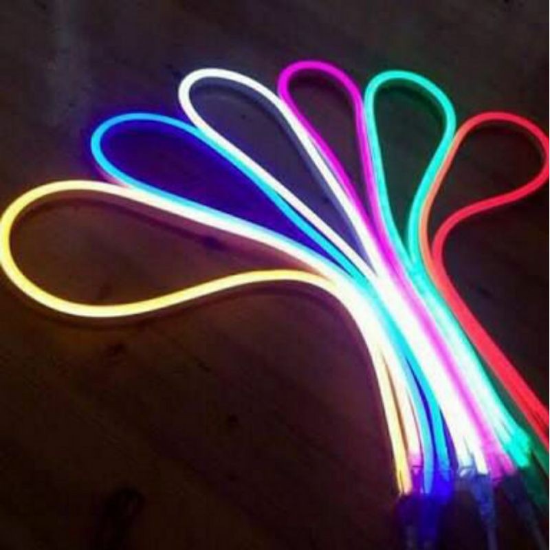 LAMPU NEON FLEX 220V METERAN LED SELANG FLEXIBLE SIGN STRIP TULISAN ...