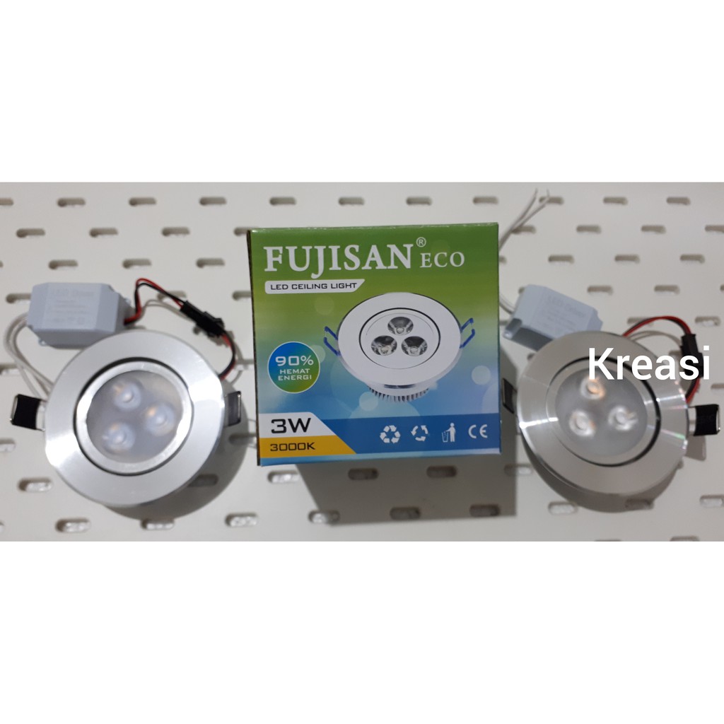 Jual LAMPU LED CEILING LIGHT ECO FUJISAN 3W / 3 WATT FU-003/S - KUNING | Shopee Indonesia
