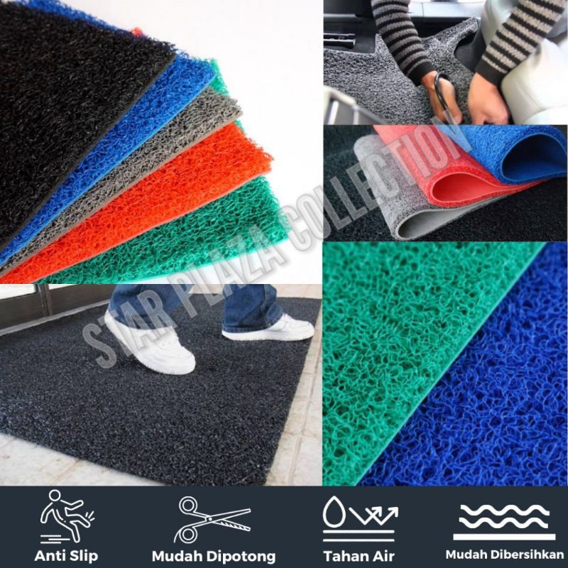 Jual Karpet Keset Karet PVC Keset Mie / Bihun Tebal Keset Welcome Polos ...