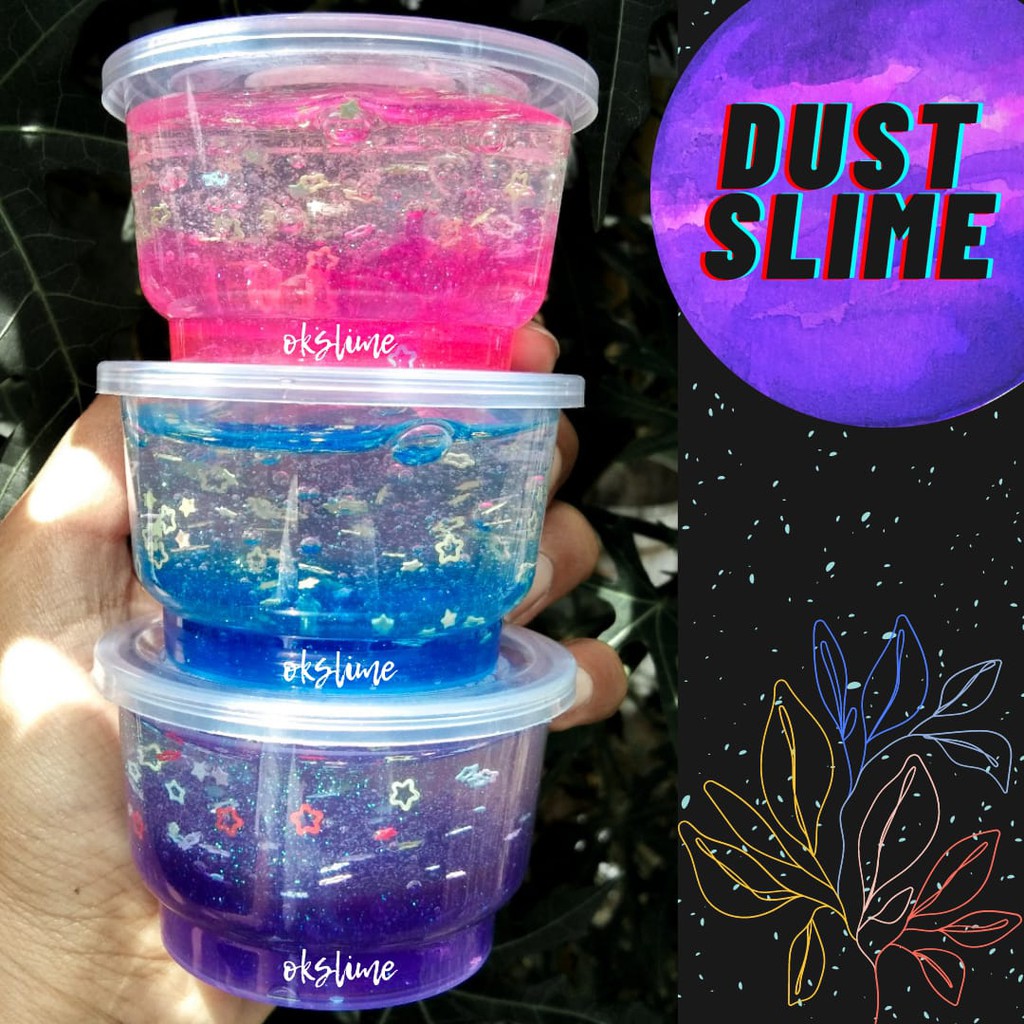 Jual DUST GLITTER SLIME 100cc clear slime bening okslime | Shopee Indonesia