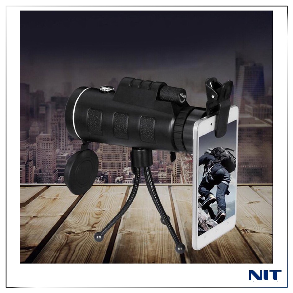 Jual Lensa HP Monocular 40X Zoom Telescope Telezoom Tripod Military ...
