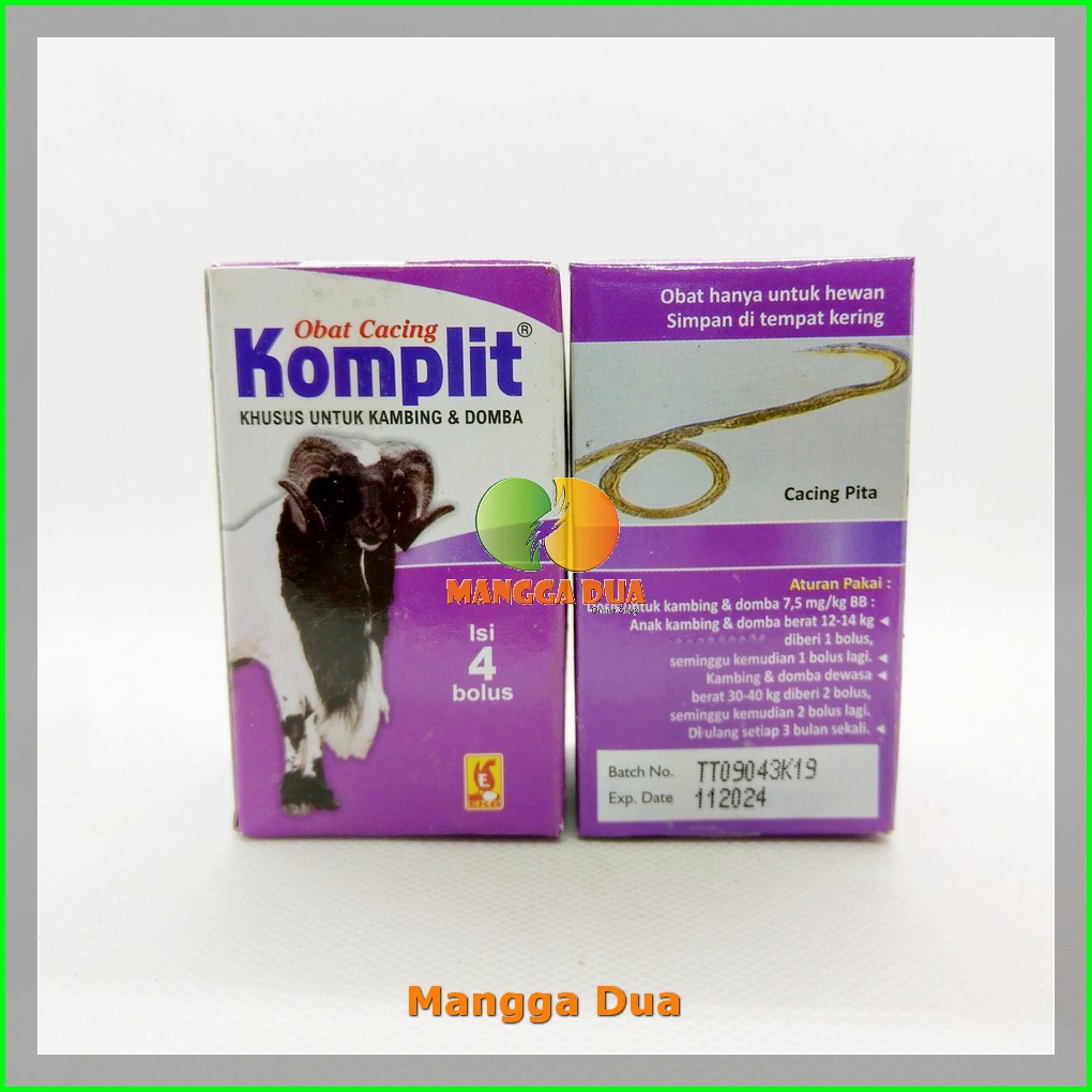 Jual Komplit 4 Bolus Pil Obat Cacing Perut hati Pita Gelang untuk ...
