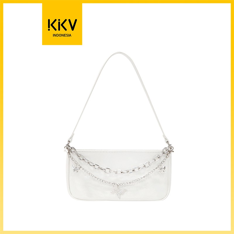 Jual KKV - JM Tas Bahu Wanita Kulit Putih Glossy White Patent Leather ...