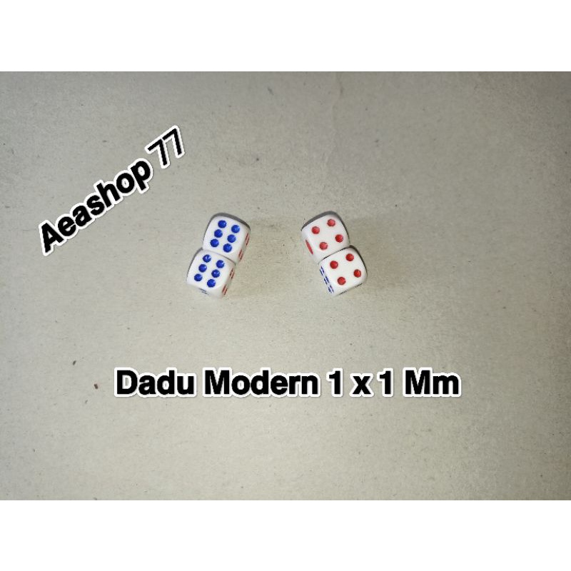 Jual Dadu Modern Dadu Board Games Dadu 1 x 1Mm( Harga Per 1 Buah Dadu ...