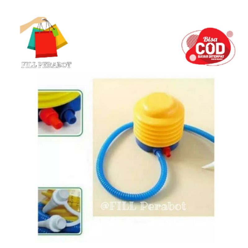 Jual Pompa Balon Manual Injak Kaki Bola Balon Angin Karet Pelampung ...
