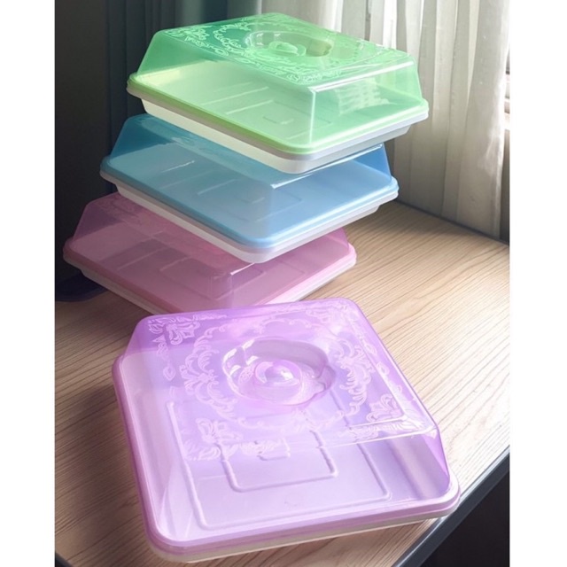 Jual ISI 12 PCS !! Tempat roti kue segi VALENTINO/tempat roti hajatan ...