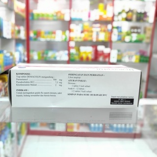 Jual demacolin strip 10 tablet / demakolin obat pilek flu | Shopee ...
