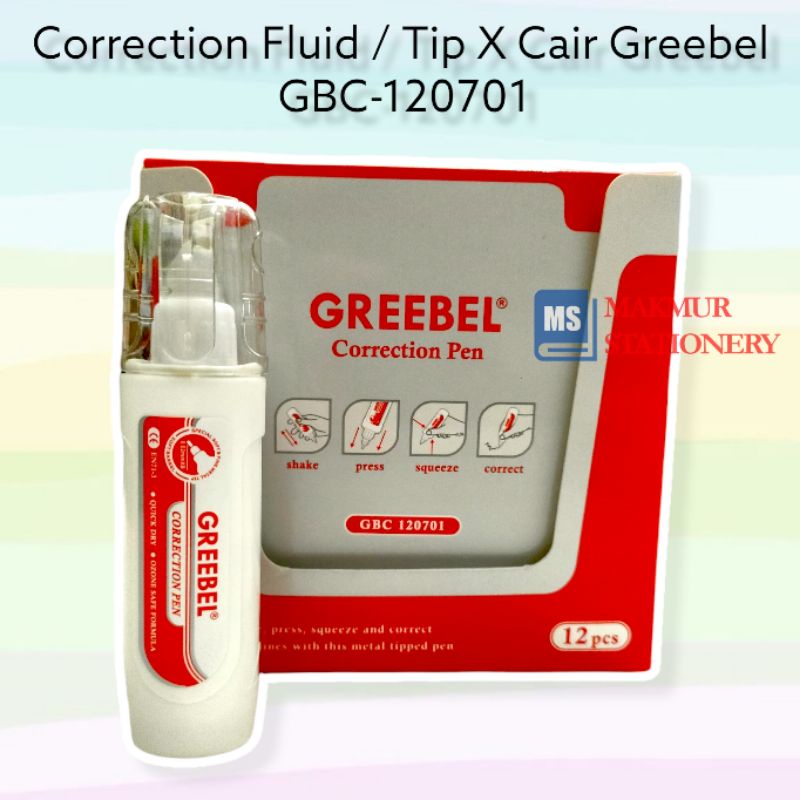 Jual Correction Fluid / Tip X Cair GREEBEL GBC-120701 | Shopee Indonesia