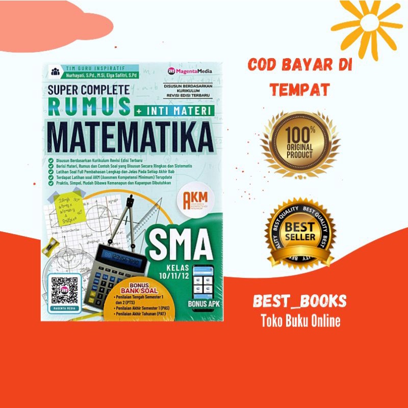 Jual BUKU SMA SUPER COMPLETE RUMUS + INTI MATERI MATEMATIKA SMA ...