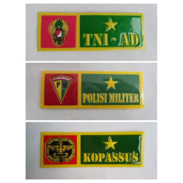 Jual sticker tni ad pm kopassus plat nomor nopol | Shopee Indonesia