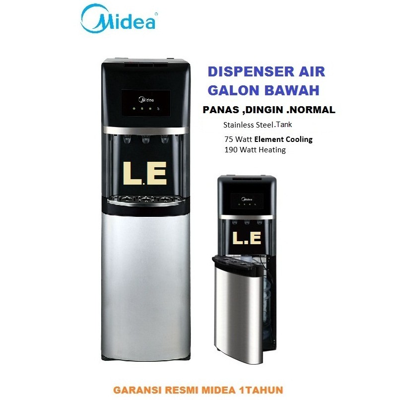 Jual Dispenser Galon Bawah - Midea YD1135AS - 75WATT - Khusus ...