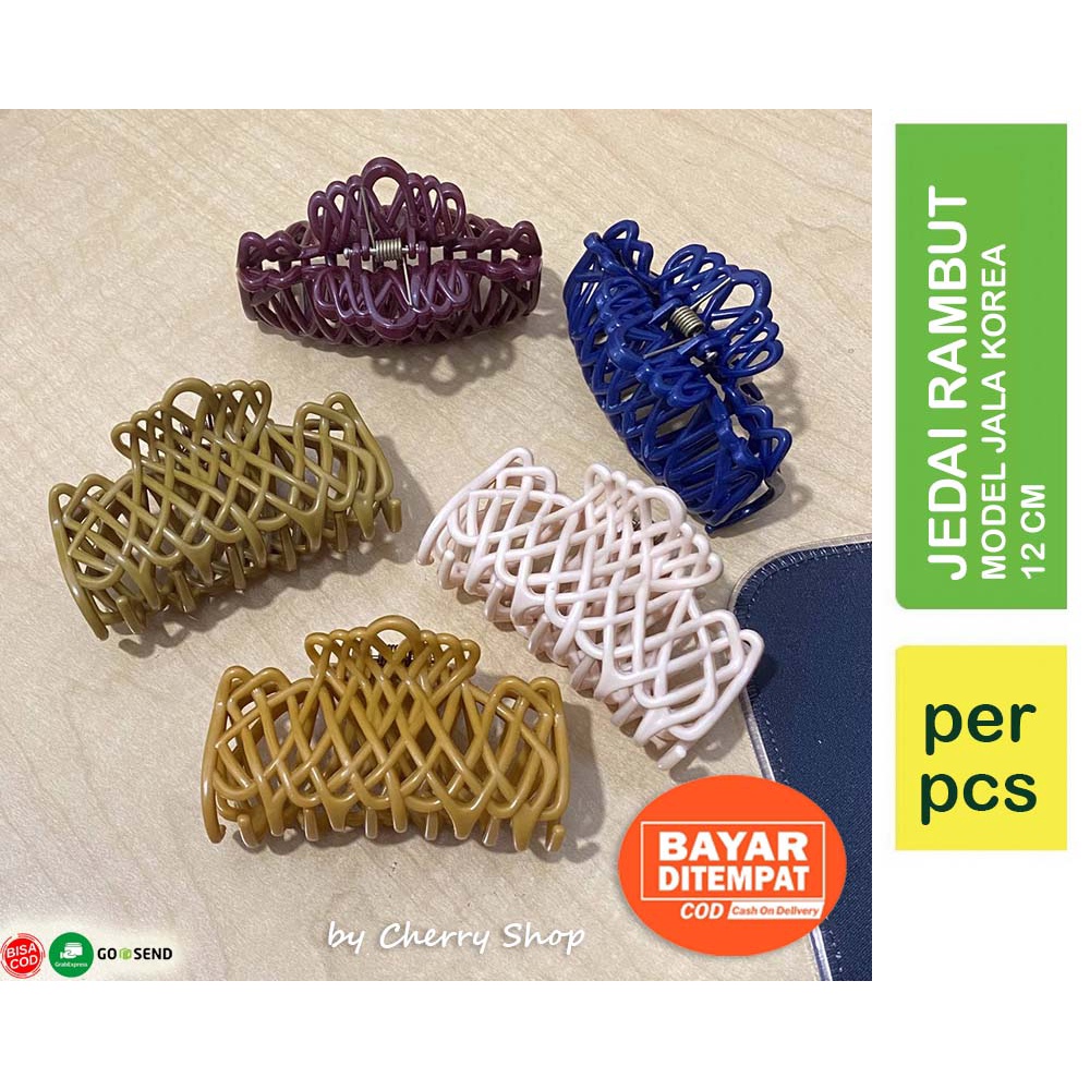 Jual [12CM] [JEDAI JALA] JEPIT RAMBUT MODEL JALA / JARING BESAR / JEDAI ...