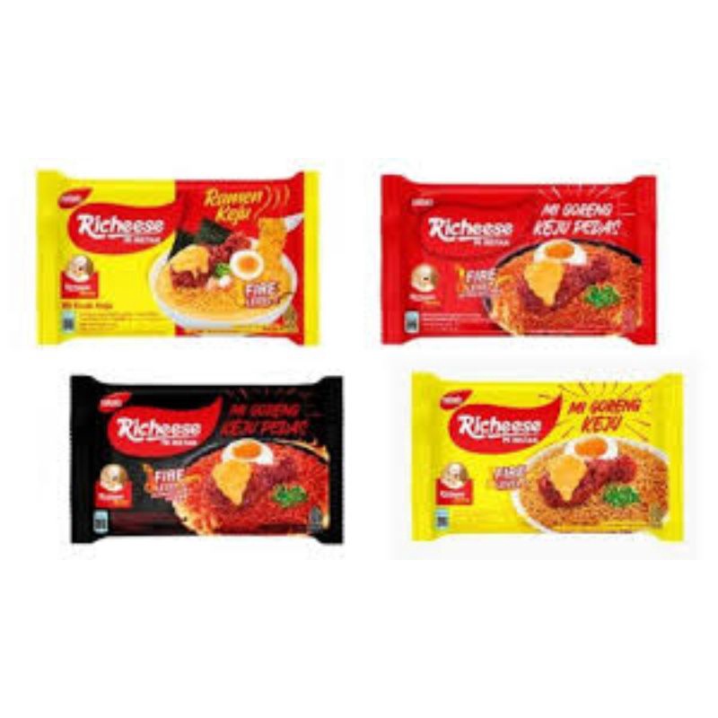 Jual mie goreng richeese nabati level 0,level3,level 5,ramen | Shopee ...