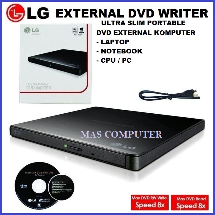 Jual LG DVD External / DVD WRITER ultra slim portable | Shopee Indonesia