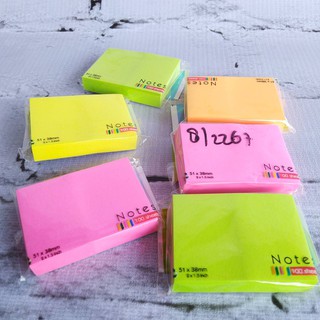 Pembatas Buku Kertas Sticky Note Polos Kecil Murah Memo Stick Ukuran 38 ...