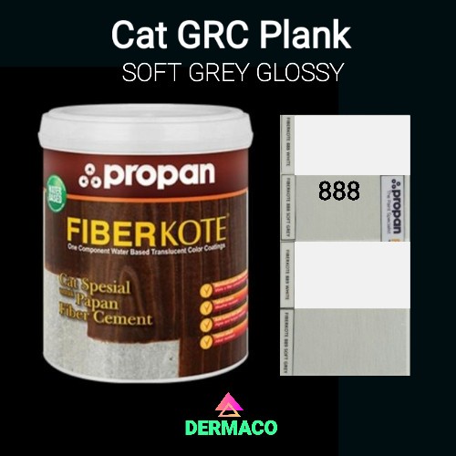 Jual Cat Fiberkote GRC 1 Liter / Cat PROPAN Soft Grey Glossy 888 / Cat ...