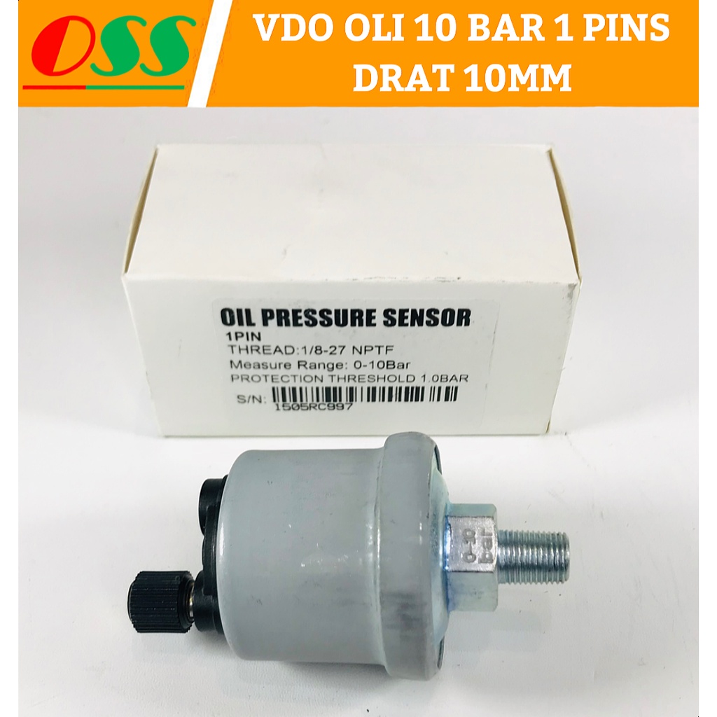 Jual SENSOR TEKANAN OLI SWITCH OLI VDO 10 BAR 1 PINS DRAT 10MM Indonesia|Shopee Indonesia