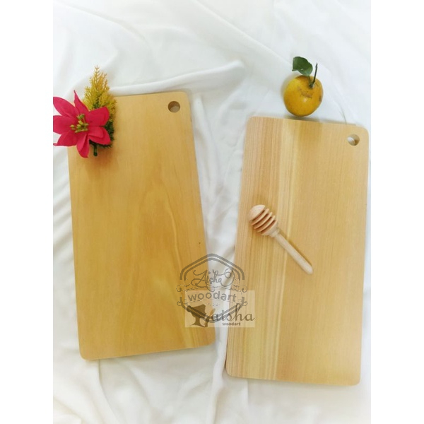 Jual Talenan / Telenan / Talenan Kayu Pinus Kotak Lubang Samping 30 x ...