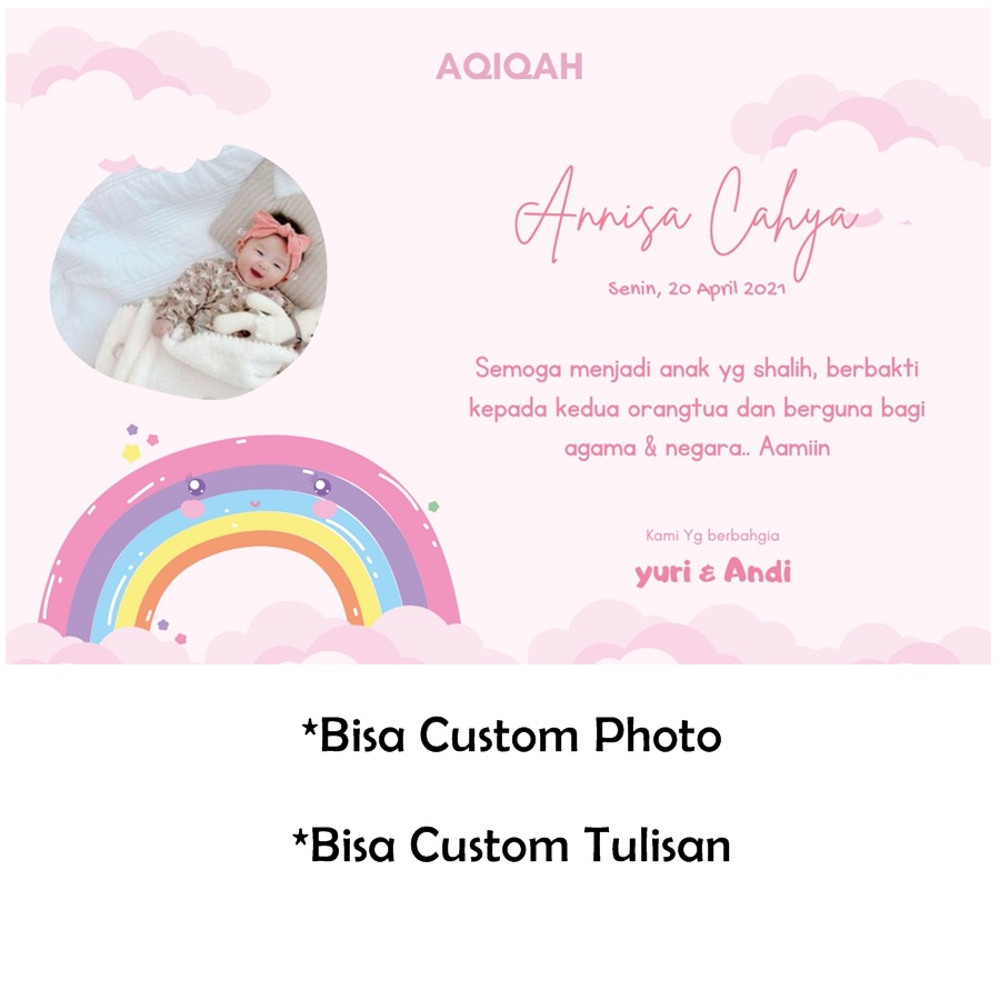 Jual Kartu / Stiker Ucapan Tasyakuran Aqiqah Kelahiran Anak Bayi ... Jual Kartu / Stiker Ucapan Tasyakuran Aqiqah Kelahiran Anak Bayi ...