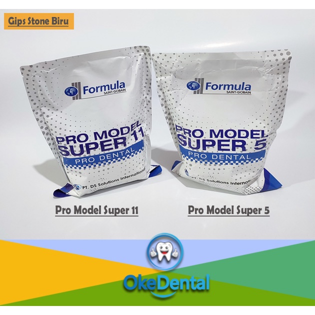 Jual Gips Stone Biru Formula Pro Model Super Type II (bahan cetak gigi ...