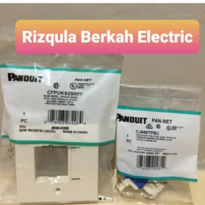 Jual Modular plus faceplate panduit PAN-NET Cat 6/Panduit cat6 | Shopee ...