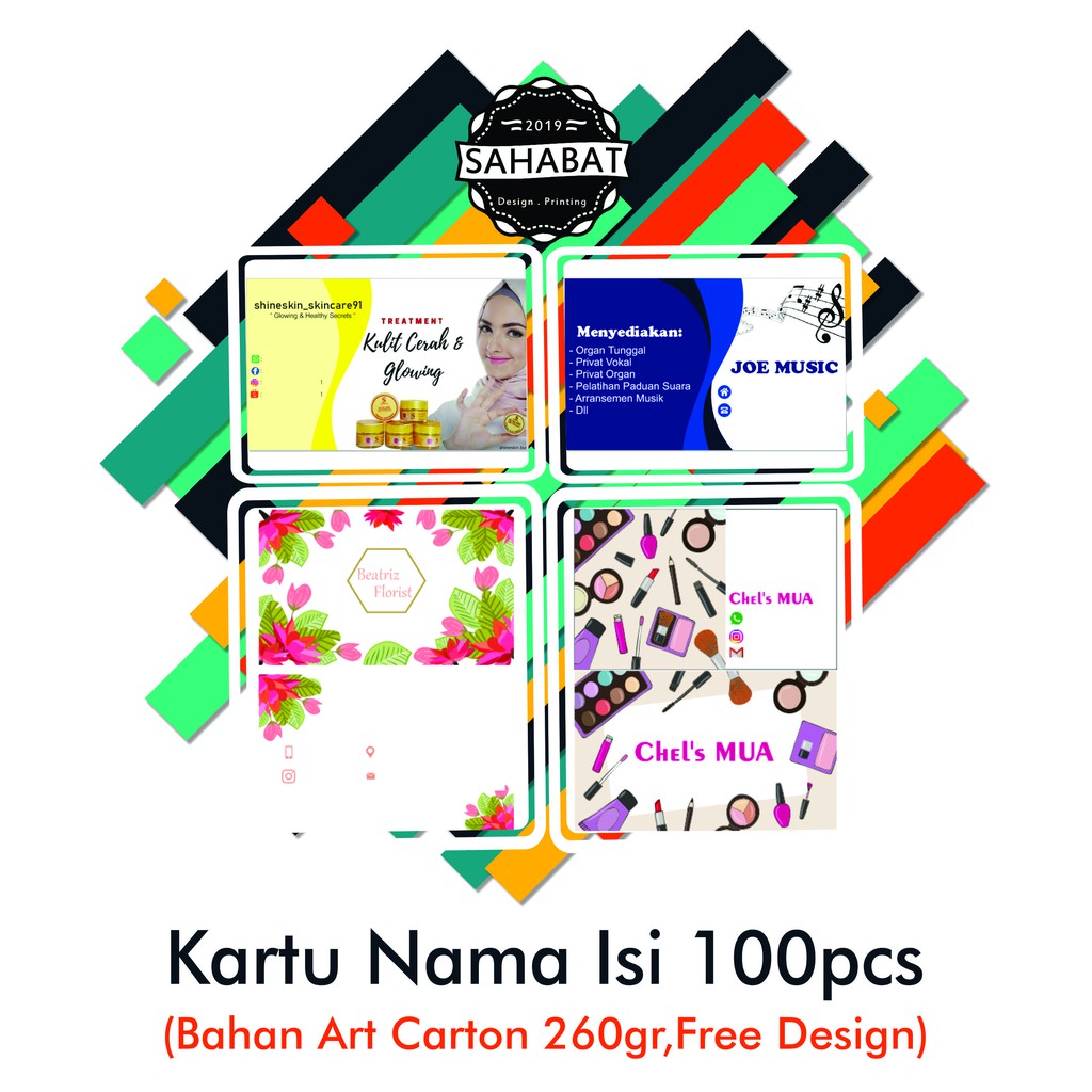 Jual Kartu Nama Murah / kartu identitas toko / kartu tanda pengenal ...