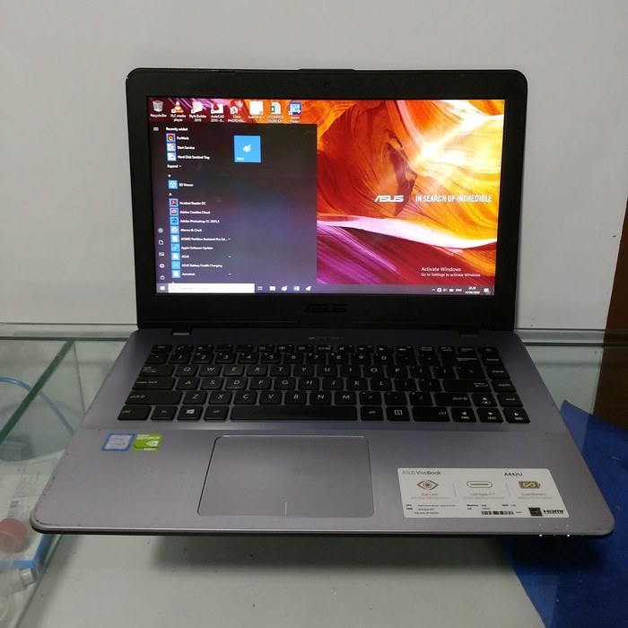 Laptop Asus X442UR i5-8250U/4GB/1TB/Geforce 930MX Silver Second ...