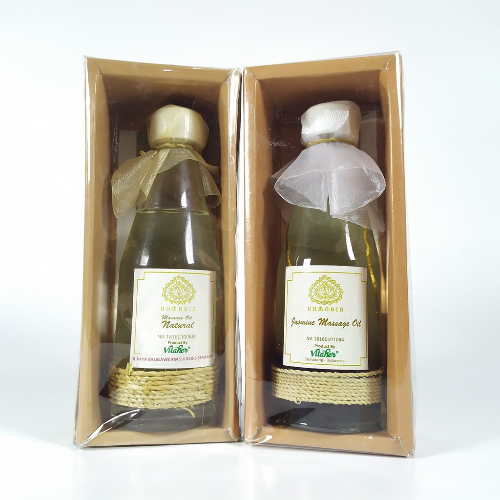Jual Massage Oil Kamaria Natural + Jasmine (1 set isi 2 pcs) | Shopee ...