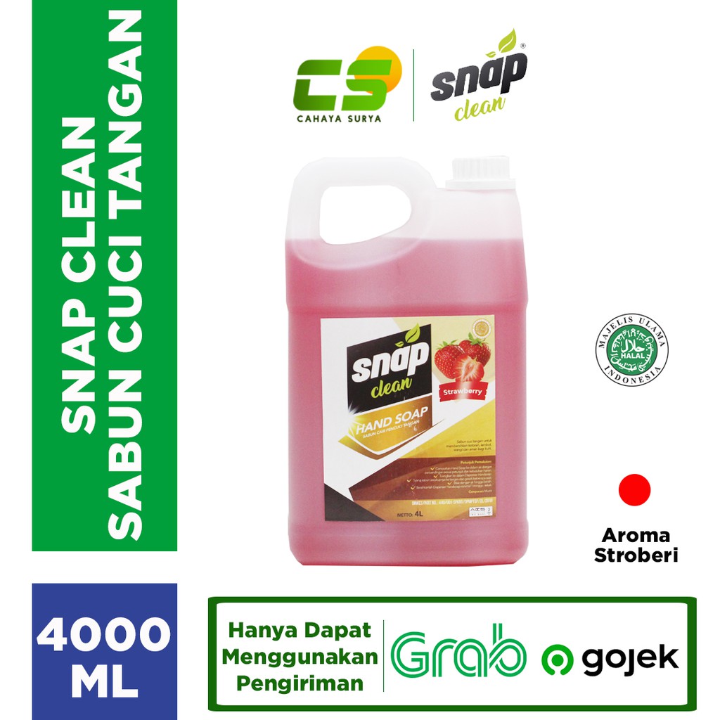 SNAP CLEAN HAND SOAP SABUN CUCI TANGAN 4L (HANDSOAP) | Shopee Indonesia