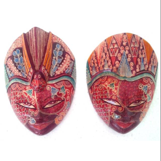 Jual Topeng merak topeng Panji sepasang 2pcs ukuran L | Shopee Indonesia
