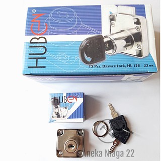 Jual Aneka - Kunci Laci / Pintu Lemari Meja Kantor HUBEN Kerangka Padat HL 138 - 22 AN22 ...