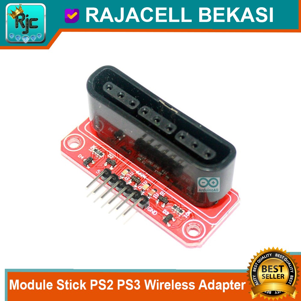 Jual Module Stick PS2 PS3 Wireless Adapter to Arduino SPI Connection ...