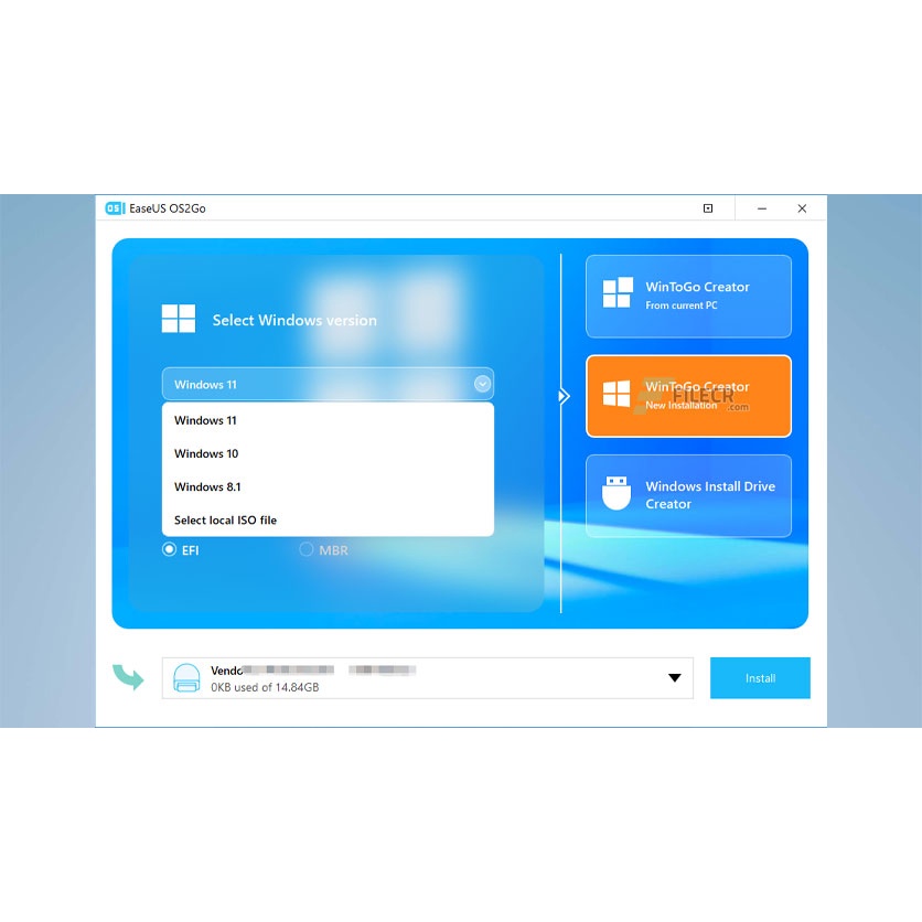 Jual EaseUS OS2Go v3.1 Build 20220822 - software for creating a portable version of Windows on ...