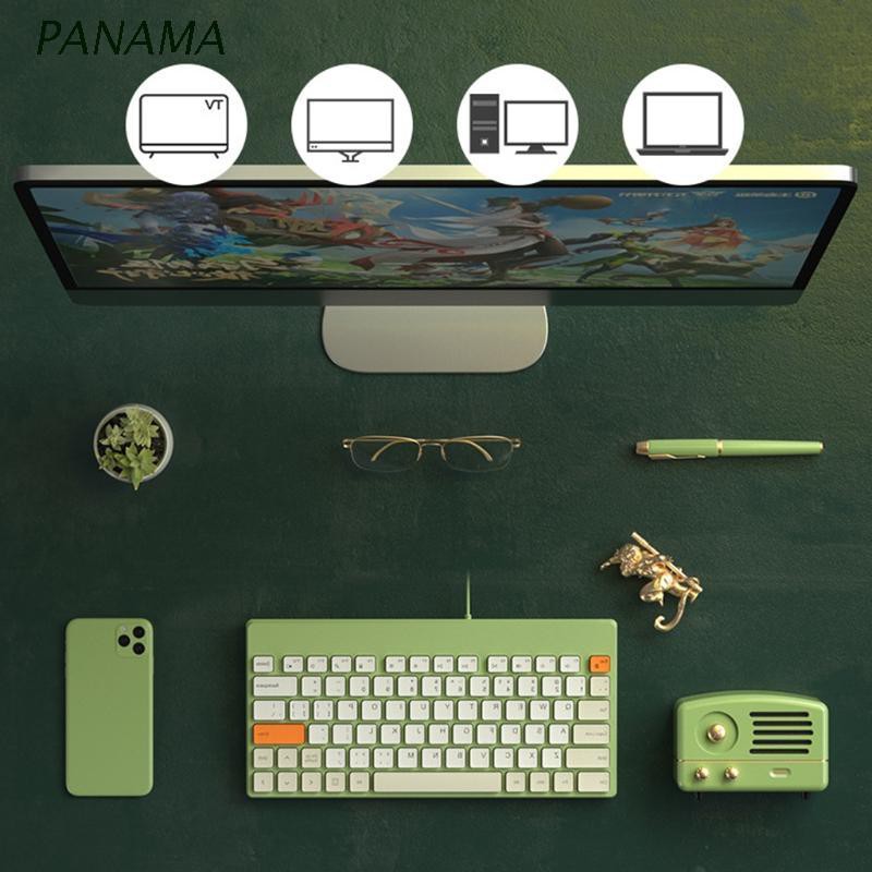 Nama 79 Keys Wired Usb Keyboard Quiet Design Ultra Slim Keypad For Pc Computer Laptop Usb