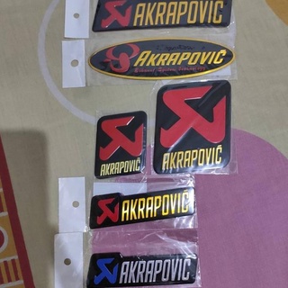 Jual Sticker Emblem Akrapovic Timbul Aluminium Stiker Logo Knalpot ...