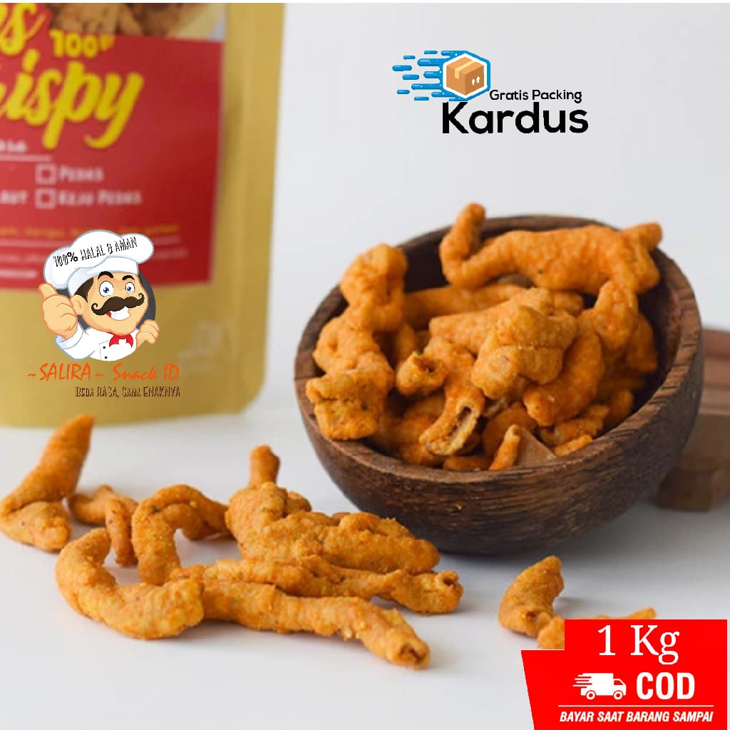 Jual [1Kg] Kripik Usus Crispy BALADO / Keripik Usus ORIGINAL - Salira ...