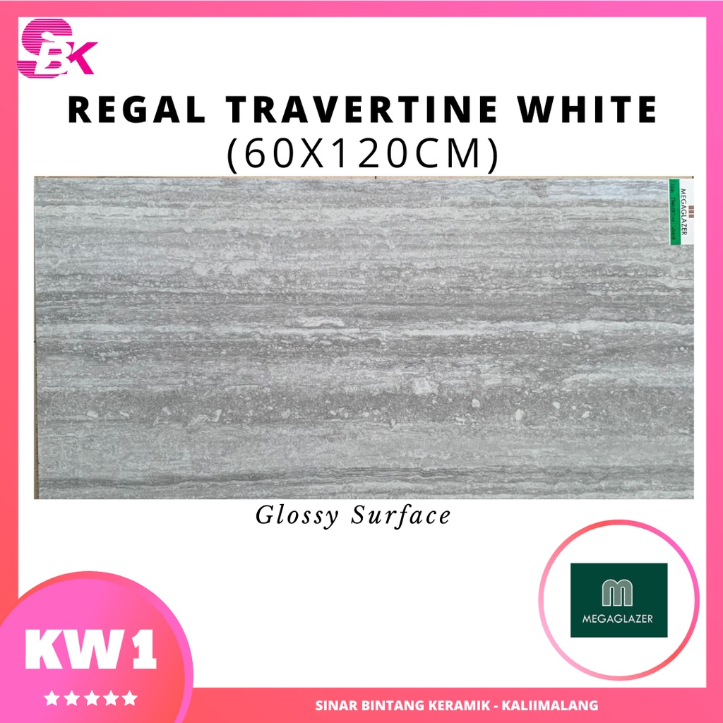 Jual Granit Ruangan 60x120 Regal Travertine White | Shopee Indonesia
