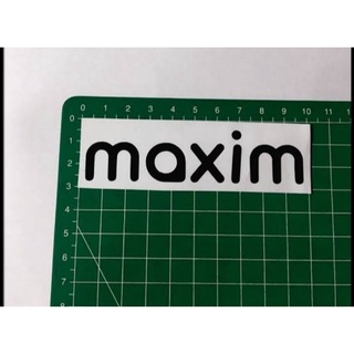 Jual Cutting Sticker Nama Stiker Logo Maxim Stiker Starbucks Gojek ...