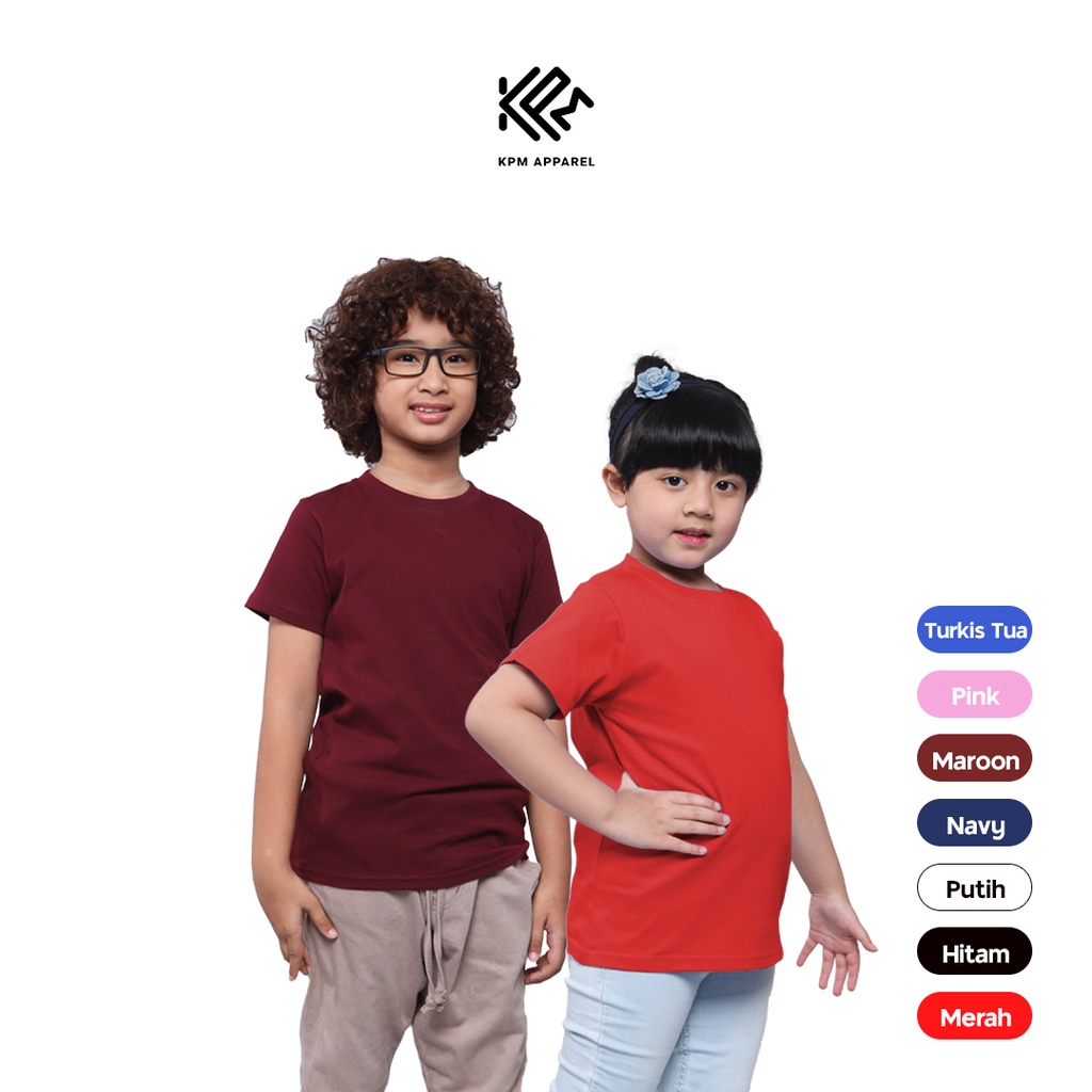 Jual Kaos Polos Lengan Pendek KPM Apparel Classic Premium Size Kids ...