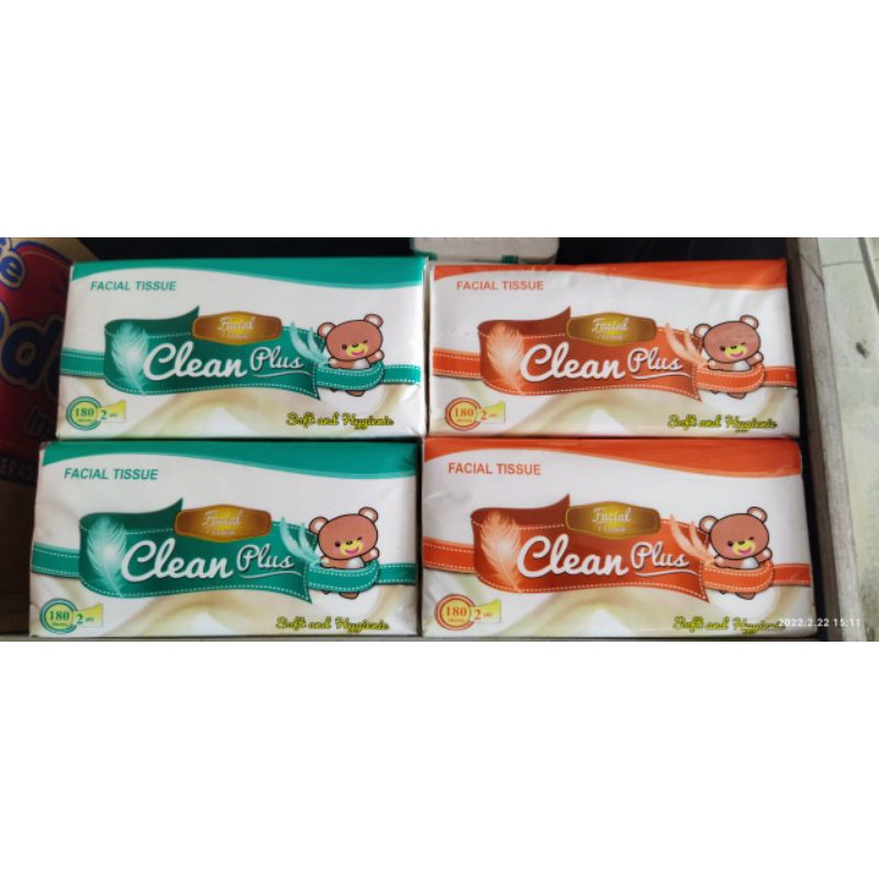 Jual Tisu/Tissue clean plus 180 sheets | Shopee Indonesia