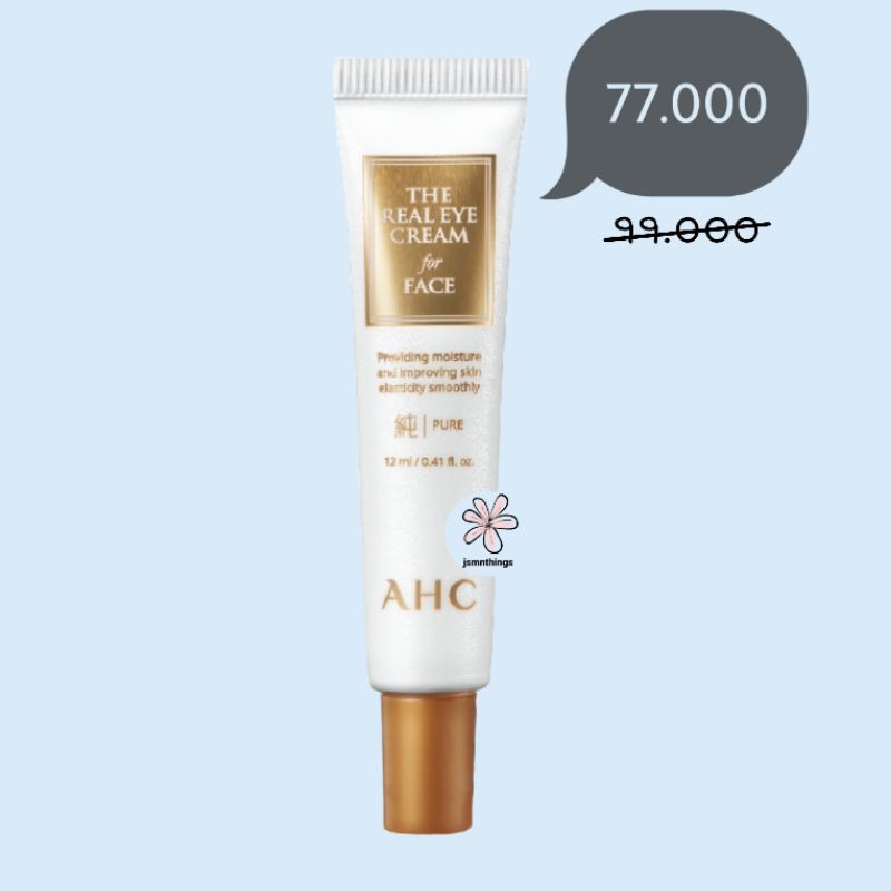 Jual AHC The Real Eye Cream for Face 12ml | Shopee Indonesia
