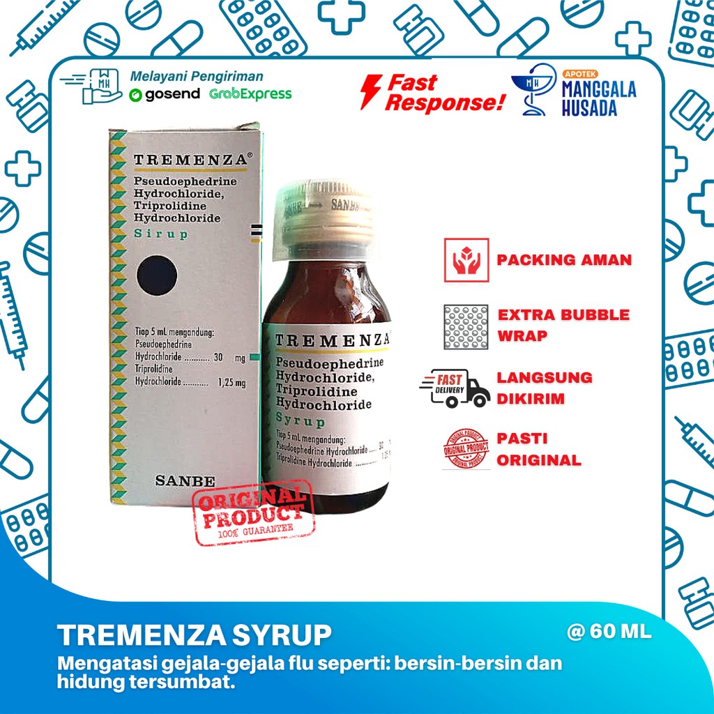 Jual TREMENZA SIRUP @ 60 ML | Shopee Indonesia