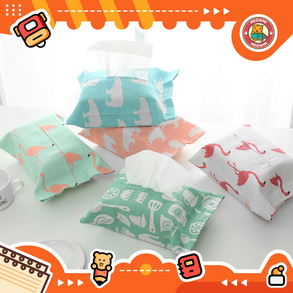 Jual Kotak Tempat Tissue Tisu Bahan Kain Karakter Motif HP0014 | Shopee ...