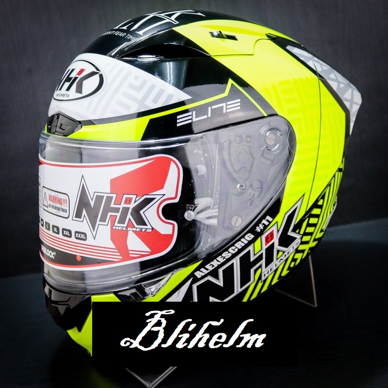 Jual NHK HELM GPR TECH STREET ALEX ESCRIG | BLACK YELLOW GLOSSY | GP R ...