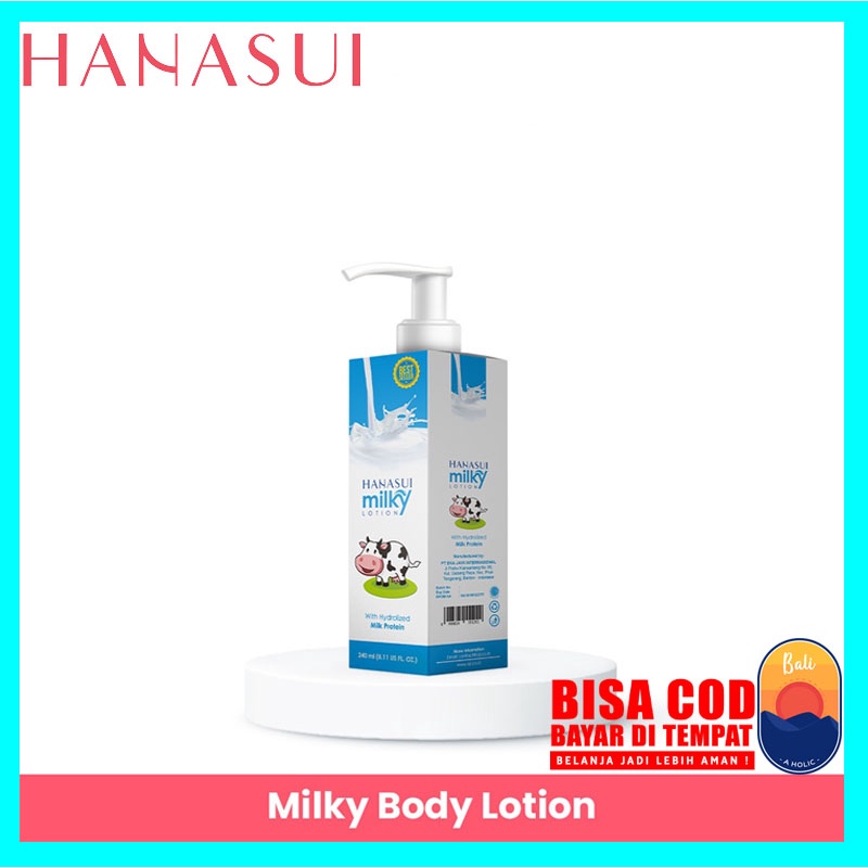 Jual Hanasui Milky Body Lotion 240ml | Shopee Indonesia