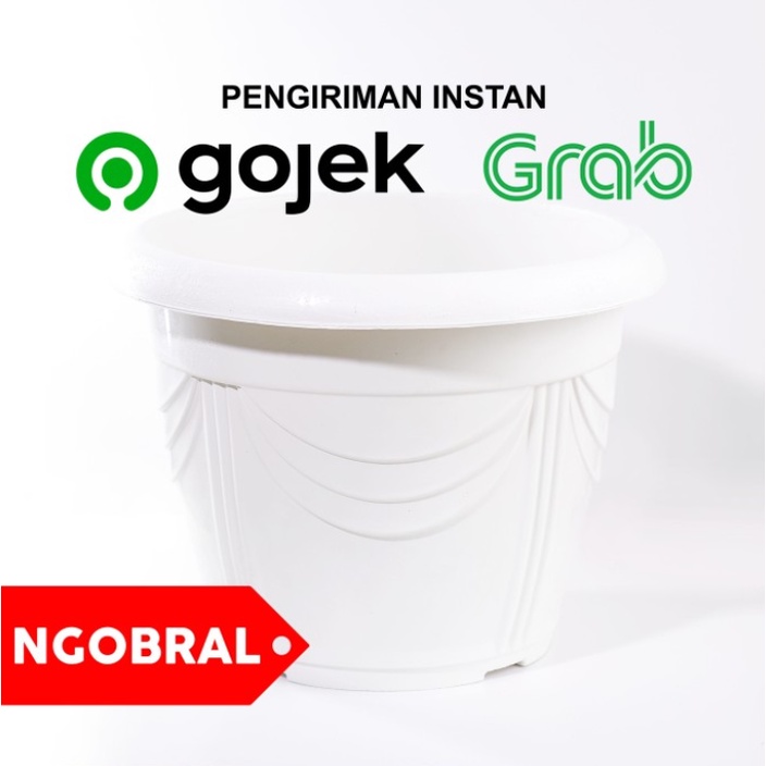 Jual Pot Plastik Besar 45 cm TEBAL Pot Tanaman Bunga Plastik / Pot ...